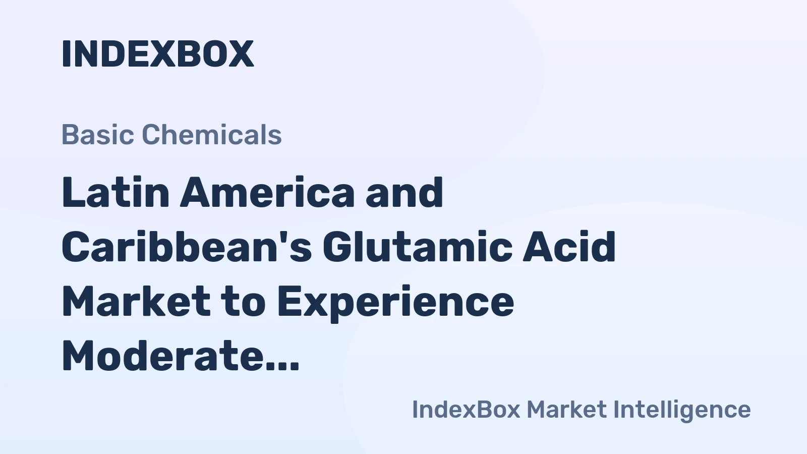 Latin America and Caribbean's Glutamic Acid Market to Experience Moderate Growth with +1.2% CAGR Expected