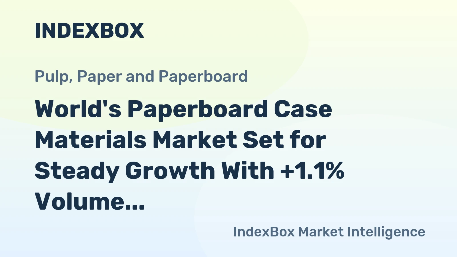World's Paperboard Case Materials Market Set for Steady Growth With +1.1% Volume CAGR Through 2035