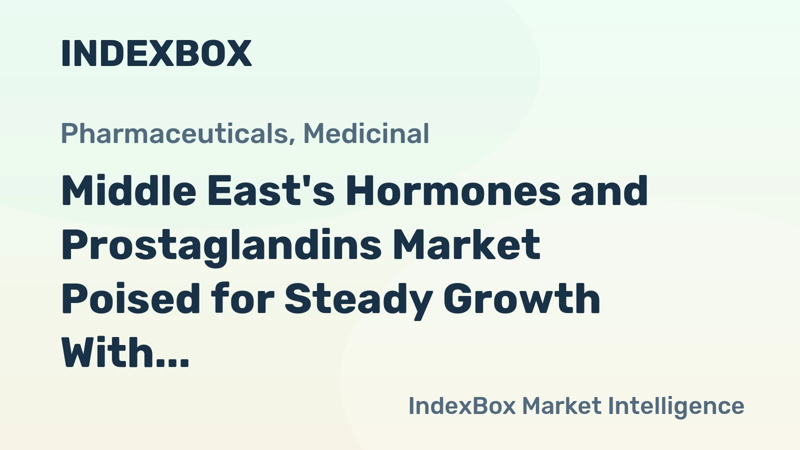 Middle East's Hormones and Prostaglandins Market Poised for Steady Growth With 2.3% CAGR Through 2035