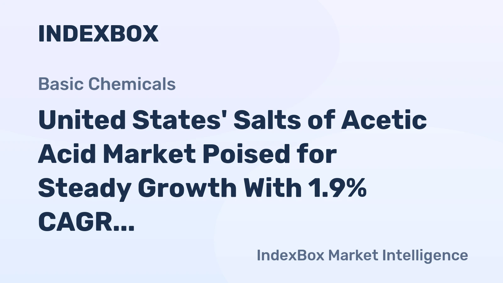 United States' Salts of Acetic Acid Market Poised for Steady Growth With 1.9% CAGR Through 2035