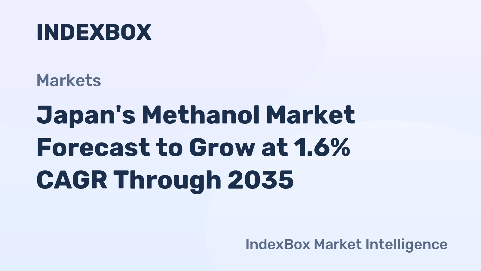 Japan's Methanol Market Forecast to Grow at 1.6% CAGR Through 2035