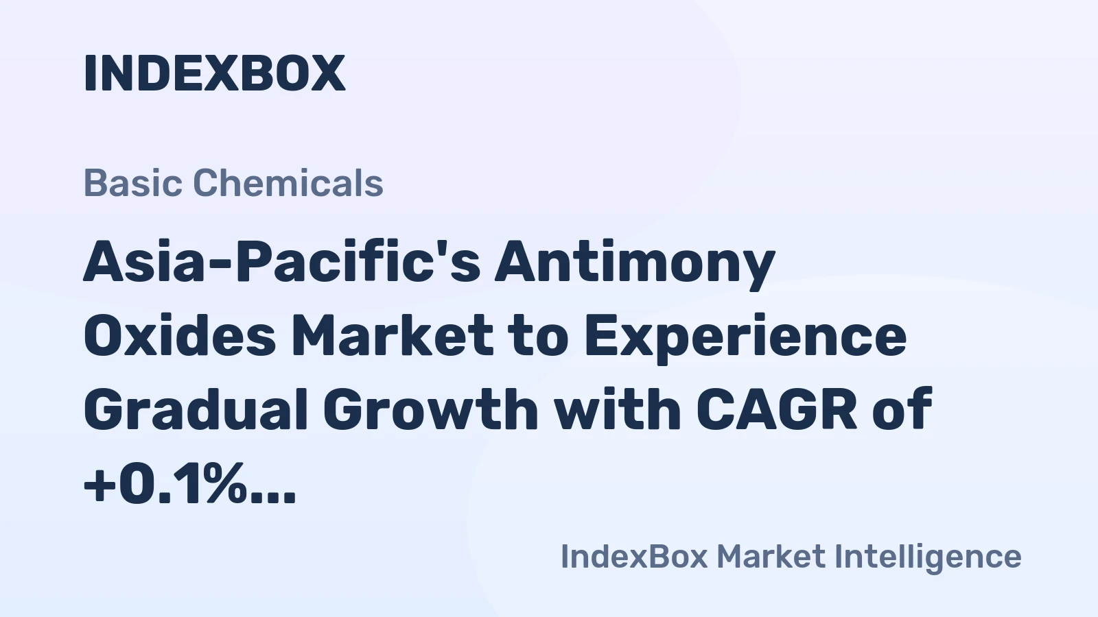 Asia-Pacific's Antimony Oxides Market to Experience Gradual Growth with CAGR of +0.1% from 2024 to 2035