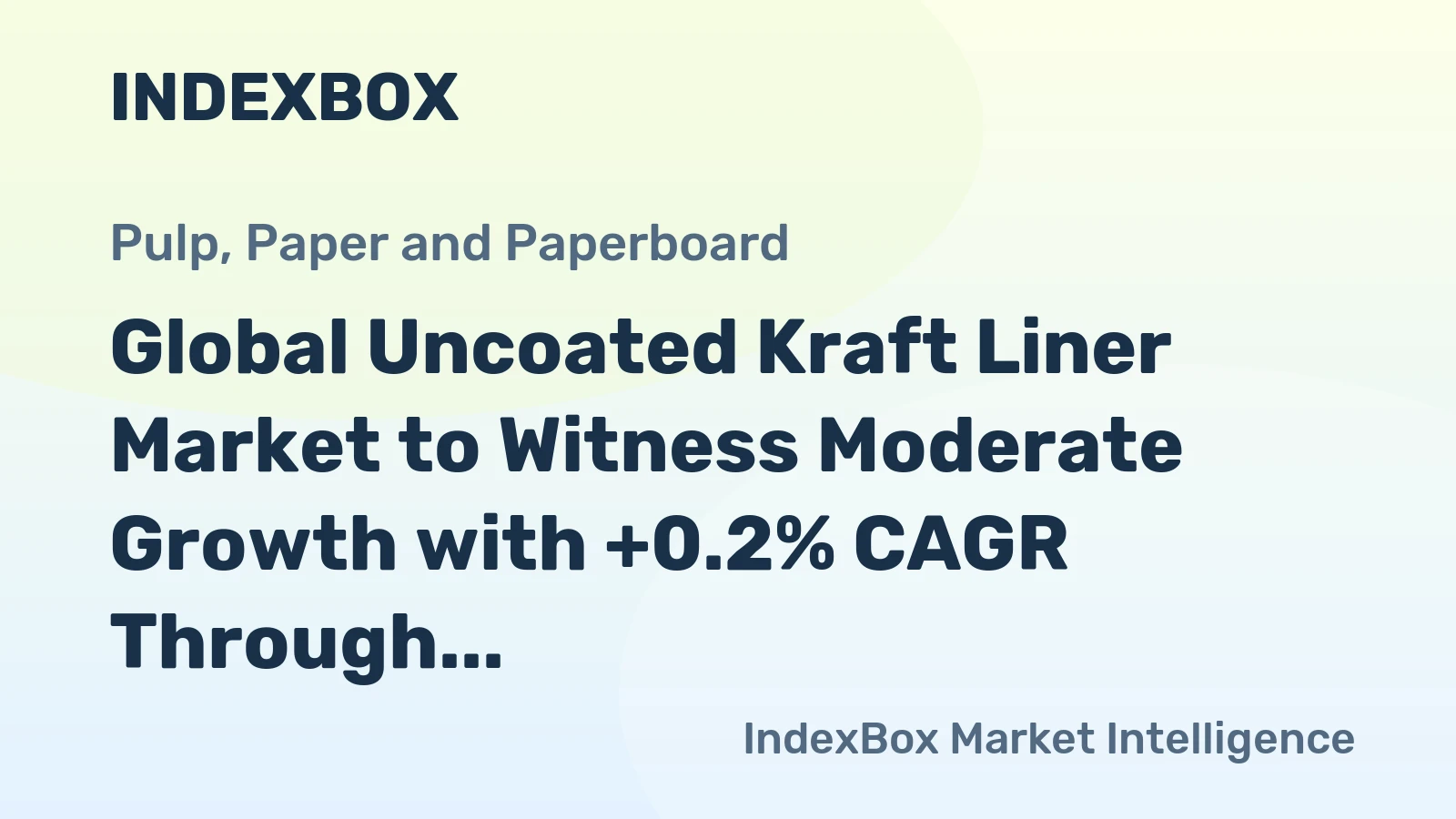 Global Uncoated Kraft Liner Market to Witness Moderate Growth with +0.2% CAGR Through 2035