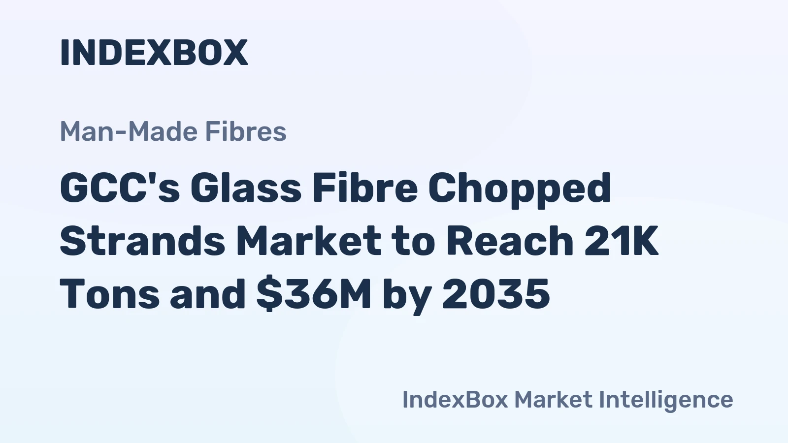 GCC's Glass Fibre Chopped Strands Market to Reach 21K Tons and $36M by 2035