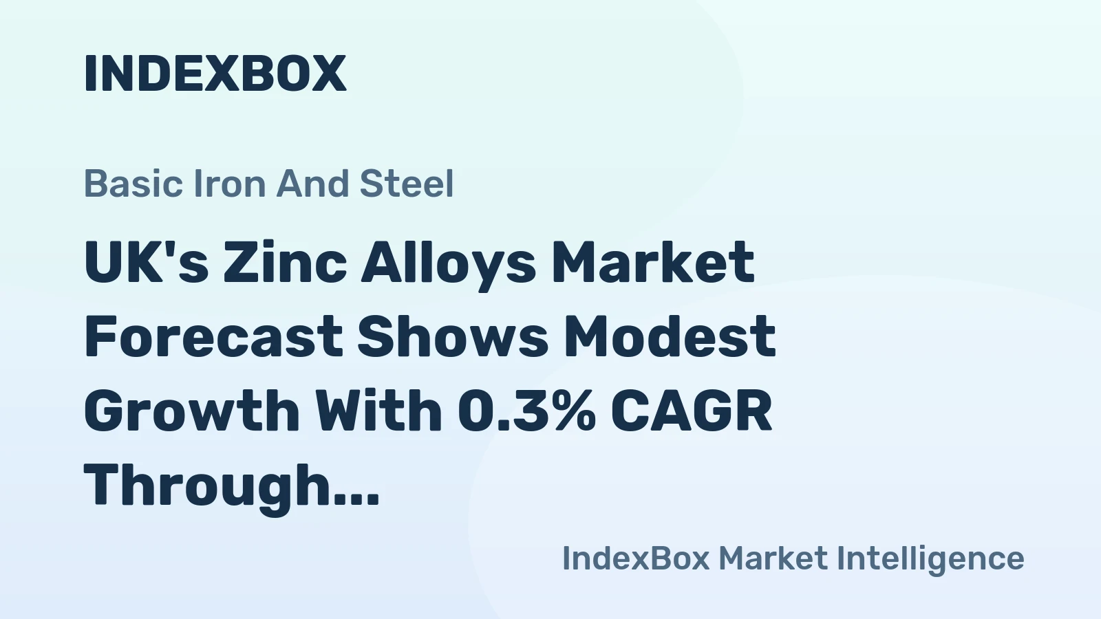 UK's Zinc Alloys Market Forecast Shows Modest Growth With 0.3% CAGR Through 2035