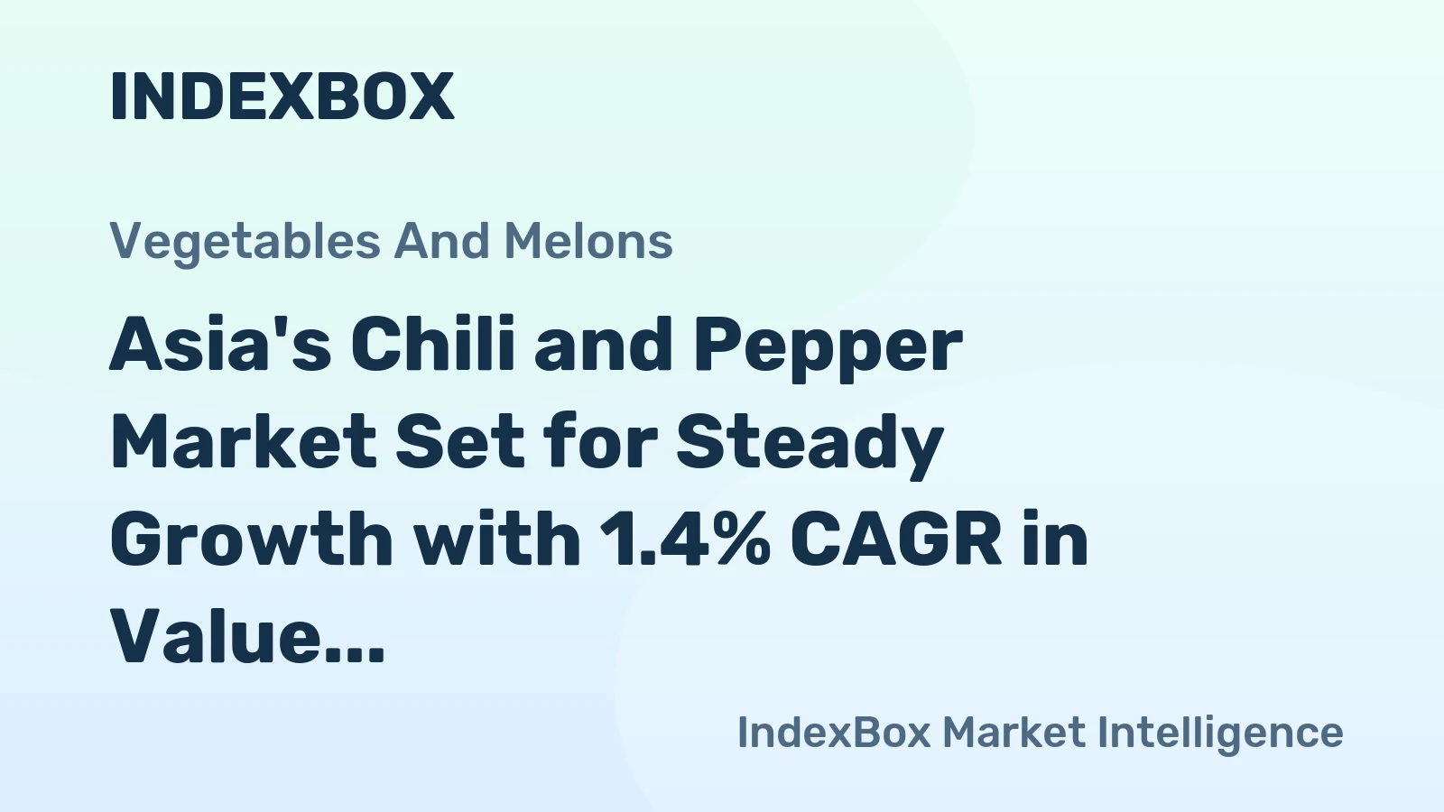 Asia's Chili and Pepper Market Set for Steady Growth with 1.4% CAGR in Value Through 2035