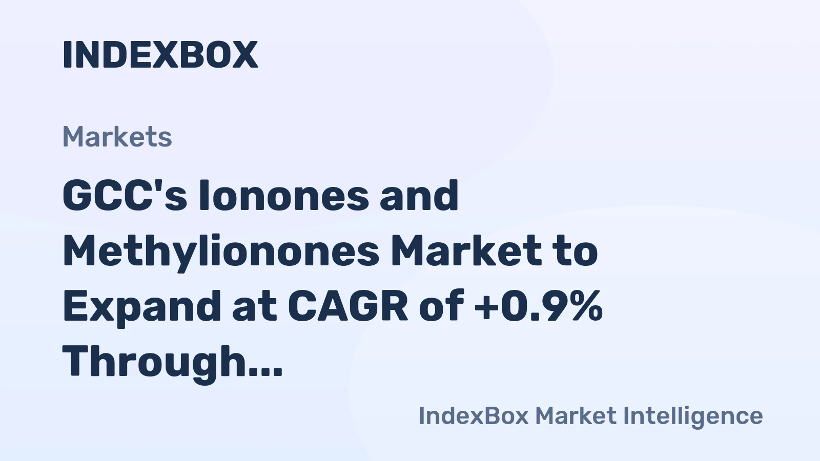 GCC's Ionones and Methylionones Market to Expand at CAGR of +0.9% Through 2035