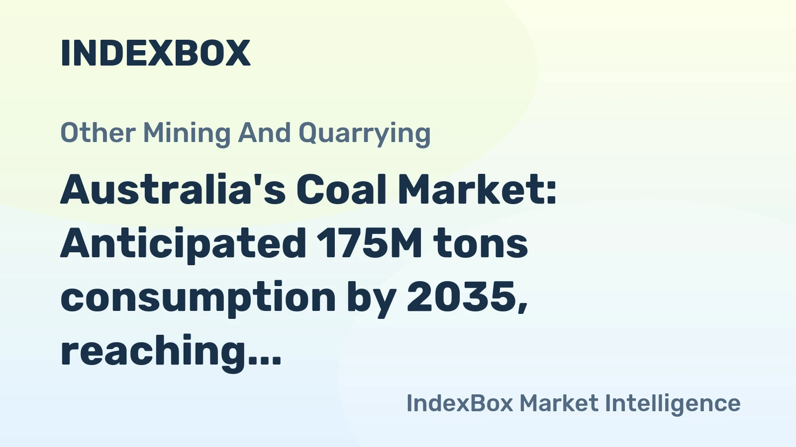 Australia's Coal Market: Anticipated 175M tons consumption by 2035, reaching $34.5B in value.