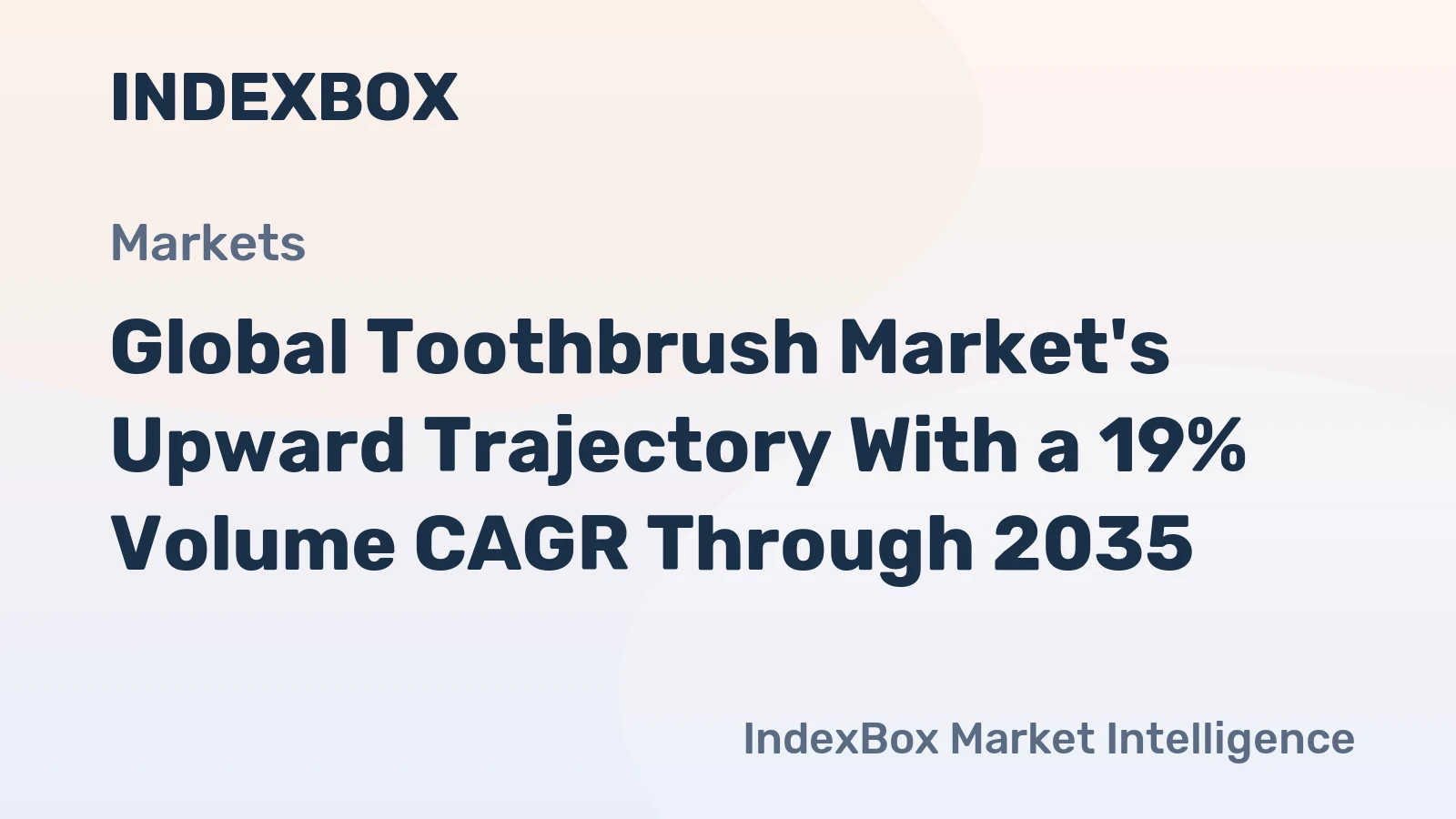 Global Toothbrush Market's Upward Trajectory With a 19% Volume CAGR Through 2035