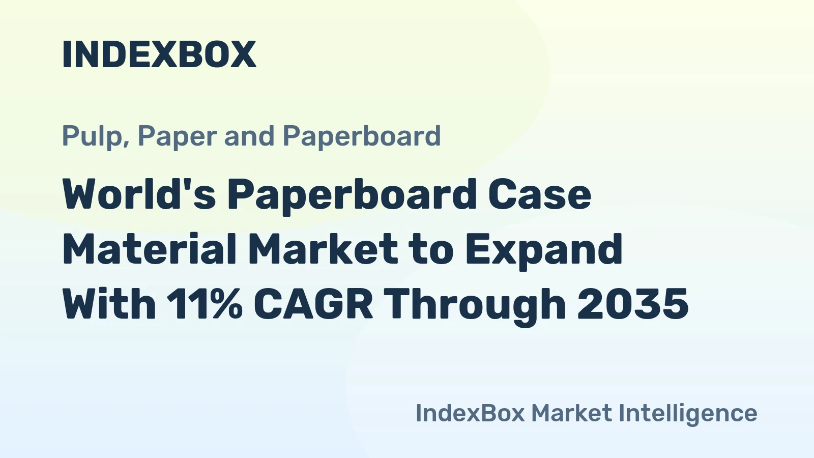 World's Paperboard Case Material Market to Expand With 11% CAGR Through 2035