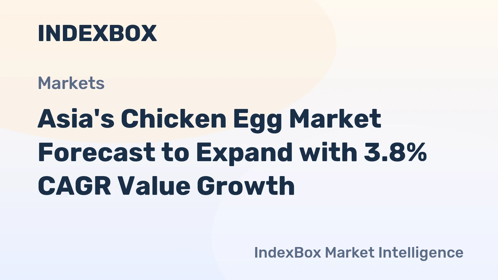 Asia's Chicken Egg Market Forecast to Expand with 3.8% CAGR Value Growth