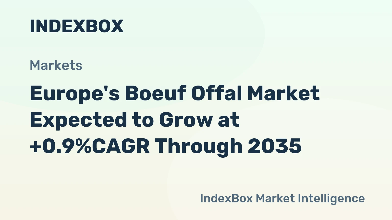 Europe's Boeuf Offal Market Expected to Grow at +0.9%CAGR Through 2035