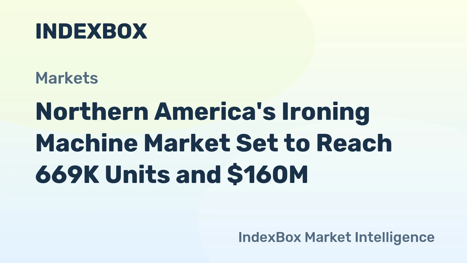 Northern America's Ironing Machine Market Set to Reach 669K Units and $160M