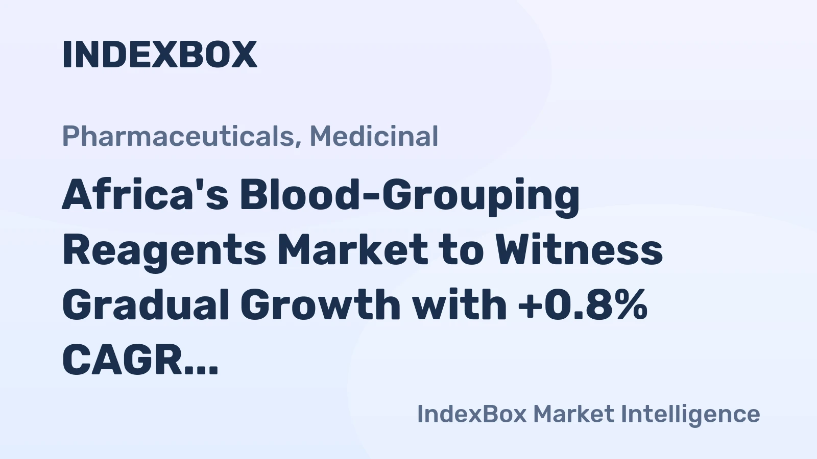 Africa's Blood-Grouping Reagents Market to Witness Gradual Growth with +0.8% CAGR, Reaching 6.7K Tons by 2035
