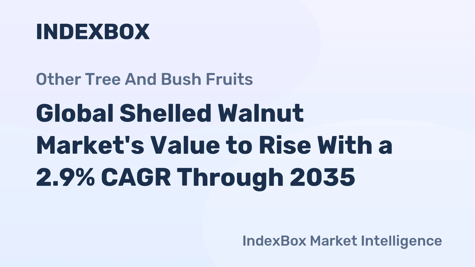 Global Shelled Walnut Market's Value to Rise With a 2.9% CAGR Through 2035