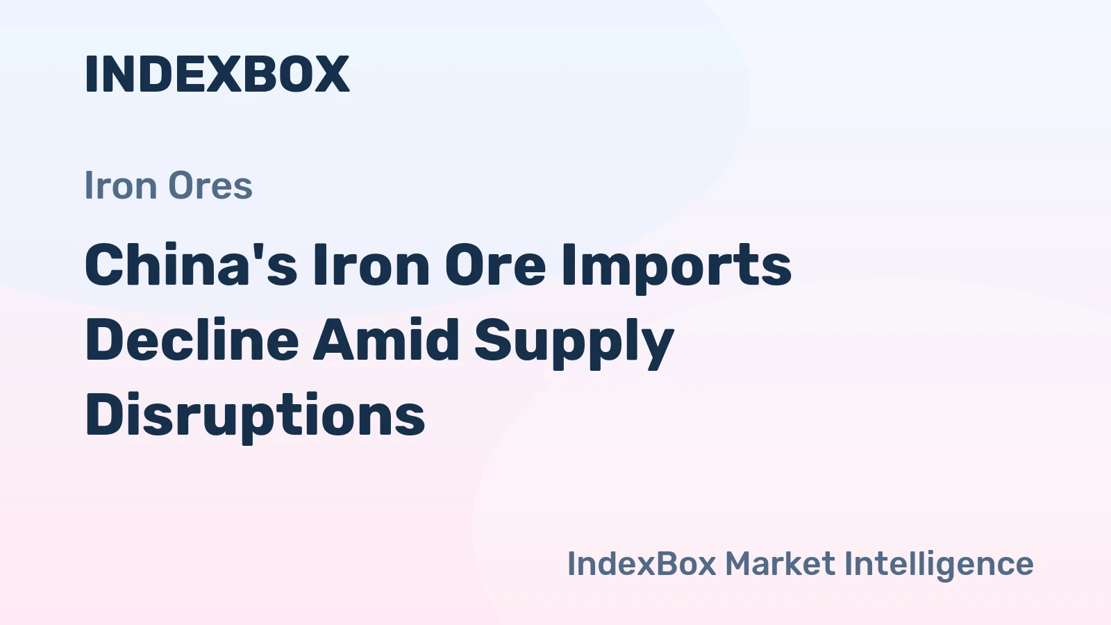 China's Iron Ore Imports Decline Amid Supply Disruptions