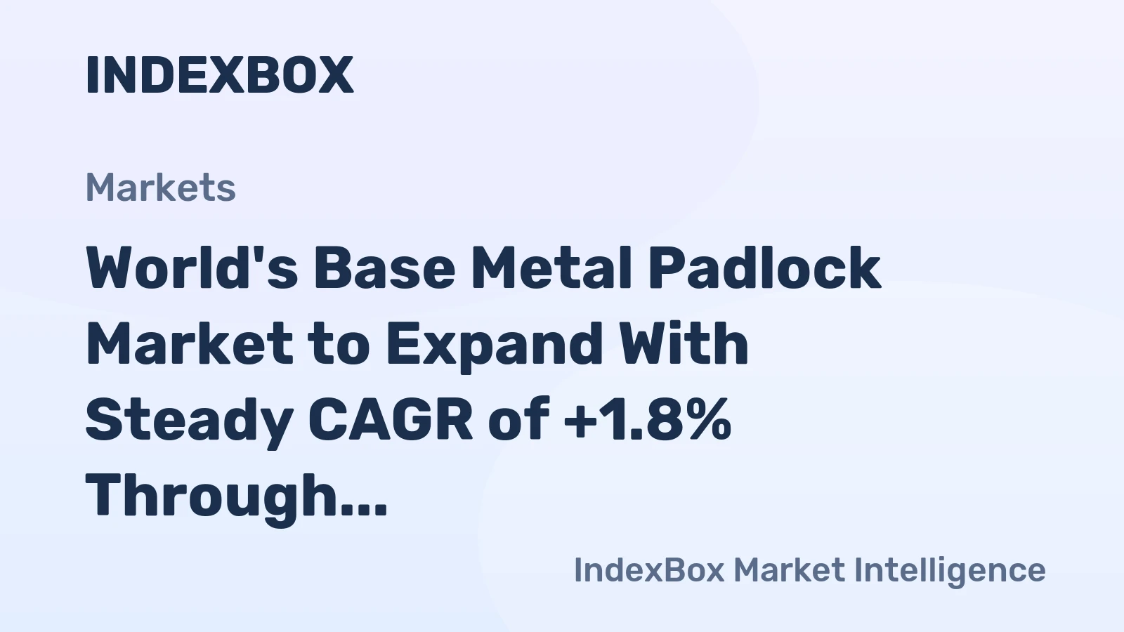 World's Base Metal Padlock Market to Expand With Steady CAGR of +1.8% Through 2035