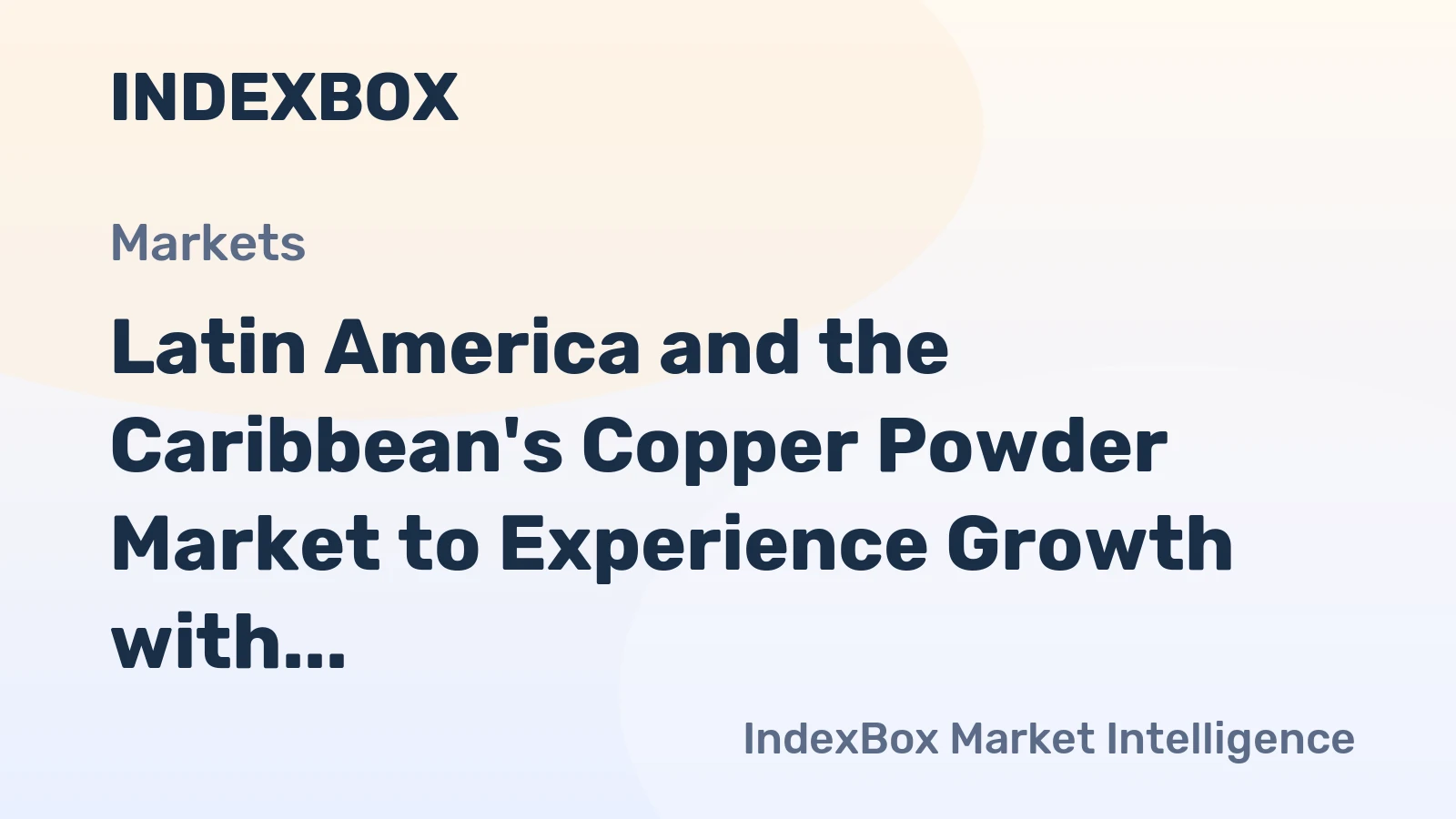 Latin America and the Caribbean's Copper Powder Market to Experience Growth with 2.3K tons Volume and $12M Value by 2035