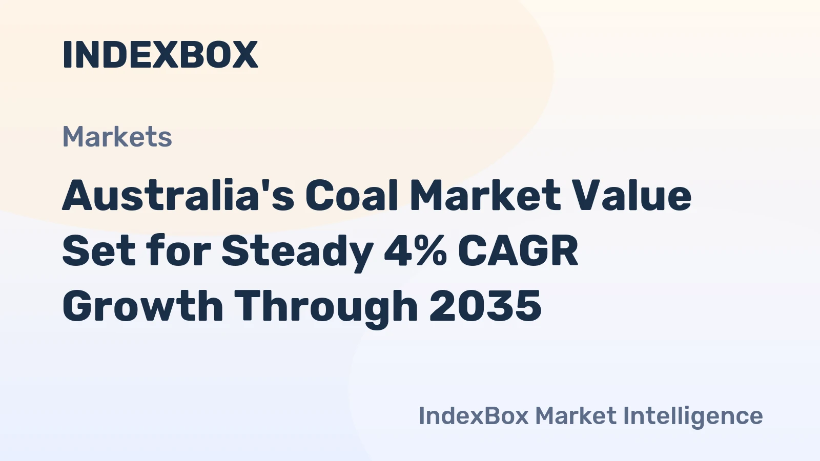 Australia's Coal Market Value Set for Steady 4% CAGR Growth Through 2035