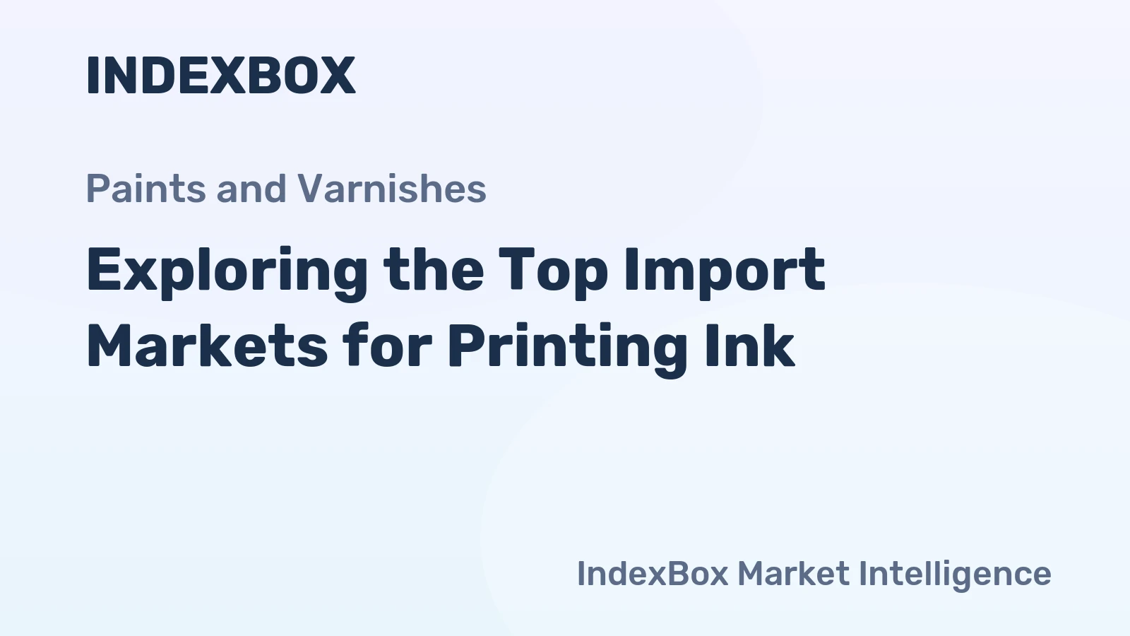 Exploring the Top Import Markets for Printing Ink