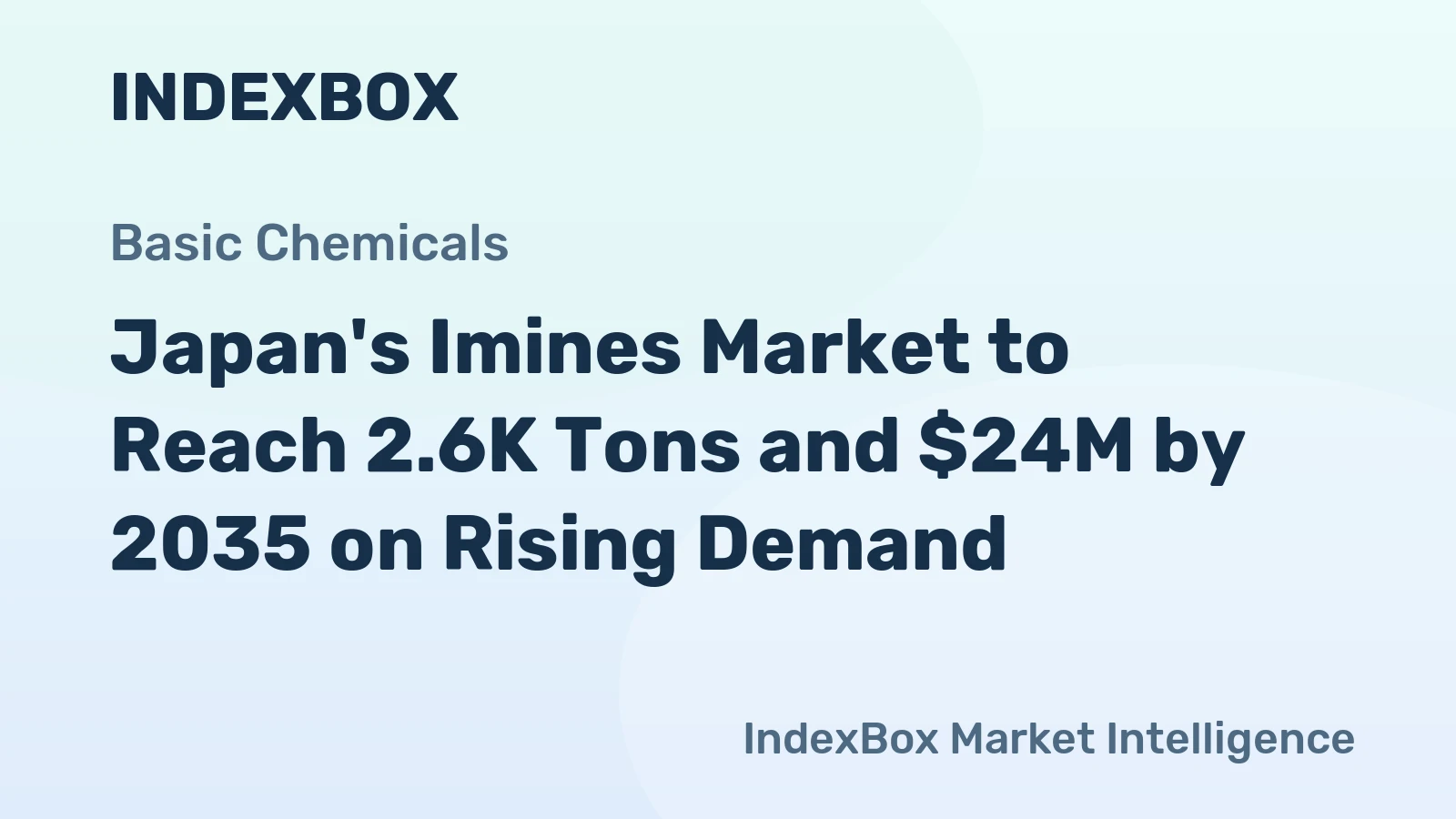 Japan's Imines Market to Reach 2.6K Tons and $24M by 2035 on Rising Demand