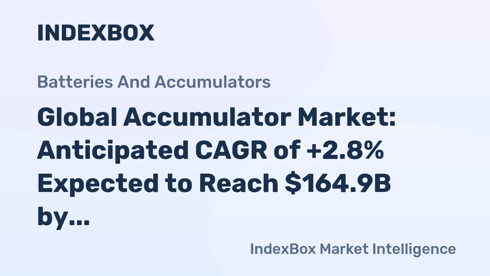 Global Accumulator Market: Anticipated CAGR of +2.8% Expected to Reach $164.9B by 2035