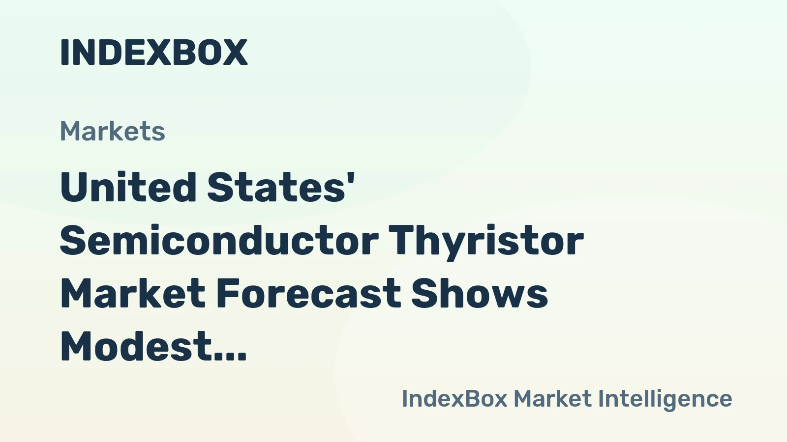 United States' Semiconductor Thyristor Market Forecast Shows Modest 0.7% CAGR Growth Through 2035