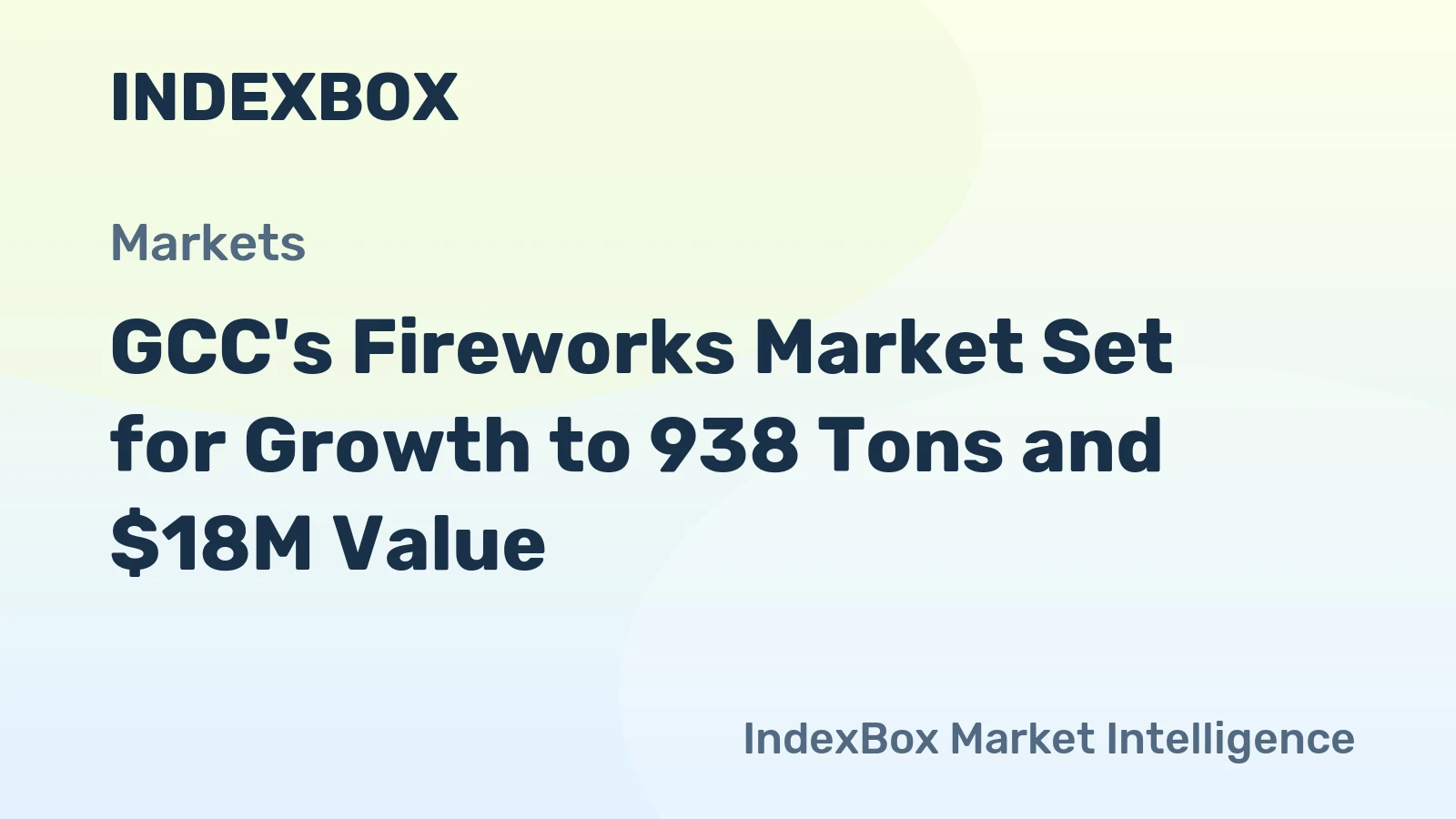 GCC's Fireworks Market Set for Growth to 938 Tons and $18M Value