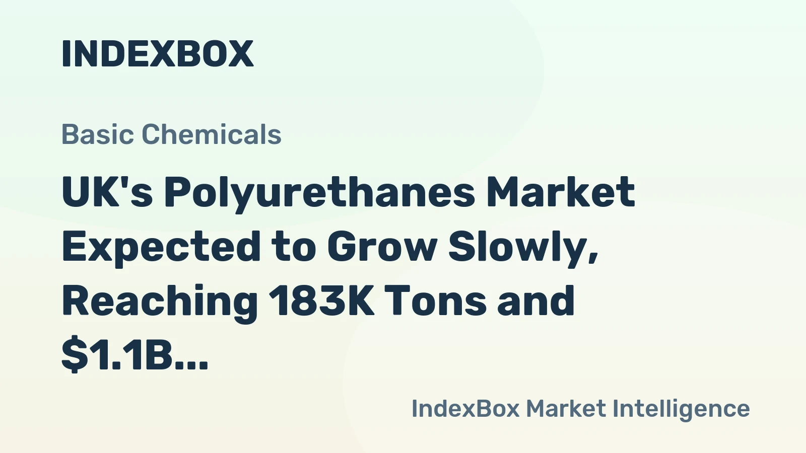 UK's Polyurethanes Market Expected to Grow Slowly, Reaching 183K Tons and $1.1B in Value by 2035