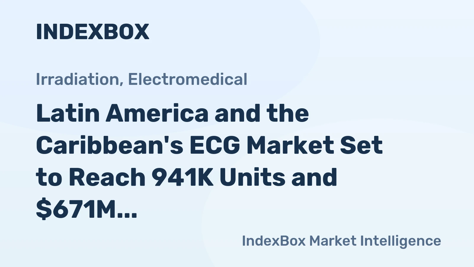 Latin America and the Caribbean's ECG Market Set to Reach 941K Units and $671M