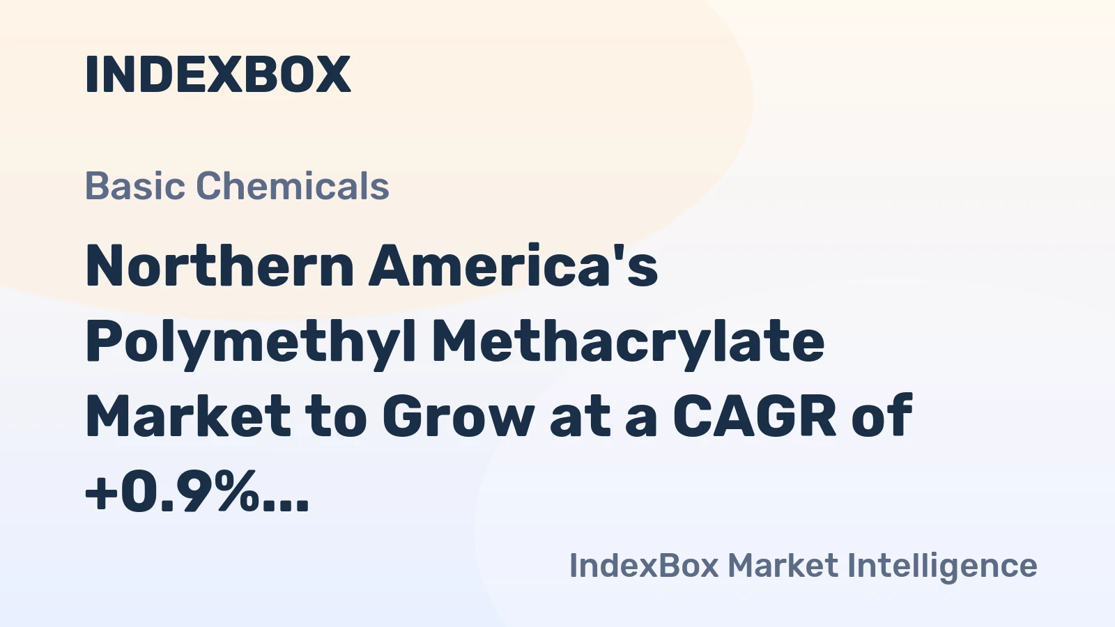 Northern America's Polymethyl Methacrylate Market to Grow at a CAGR of +0.9% Through 2035