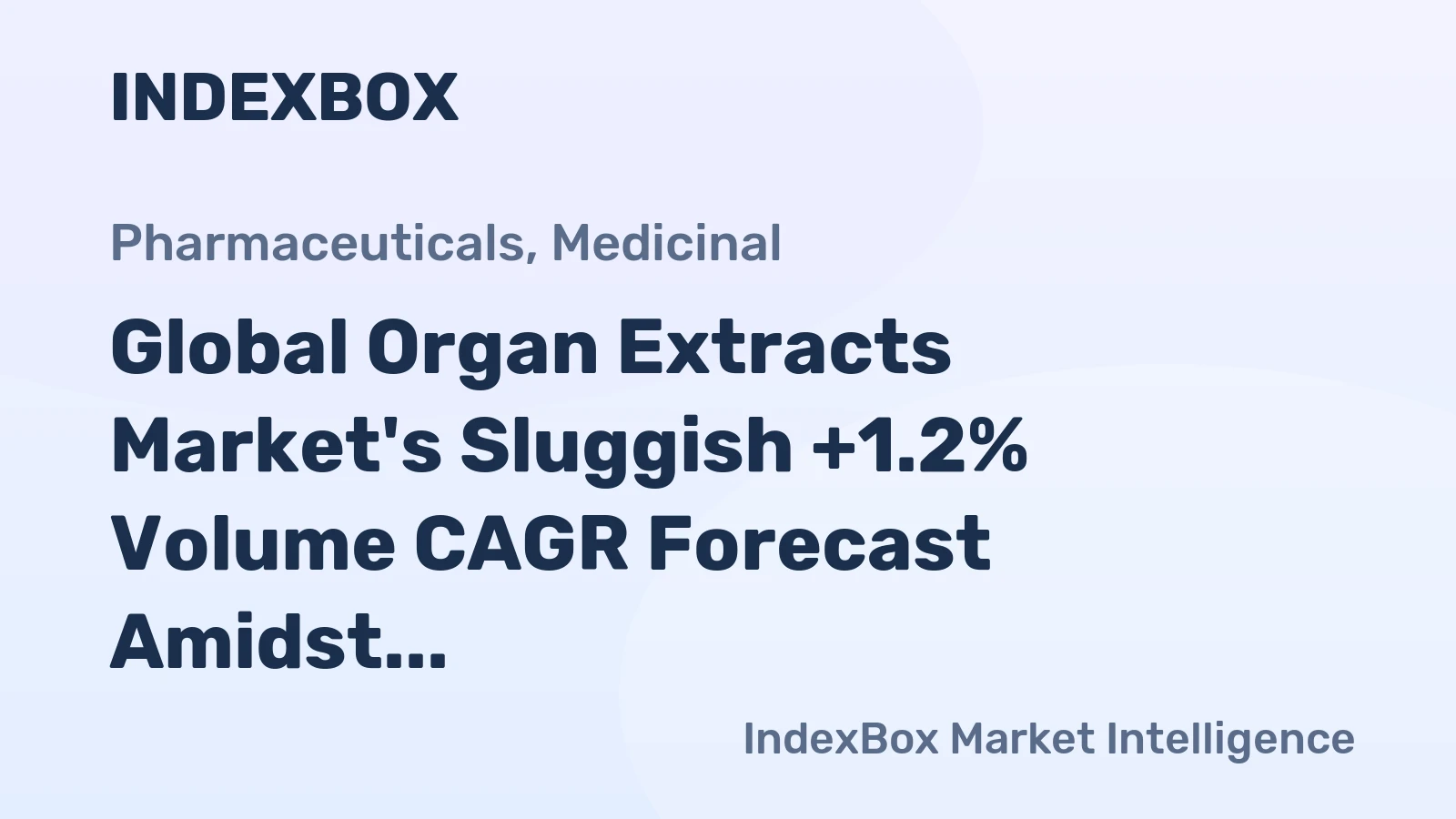 Global Organ Extracts Market's Sluggish +1.2% Volume CAGR Forecast Amidst Recent Contraction
