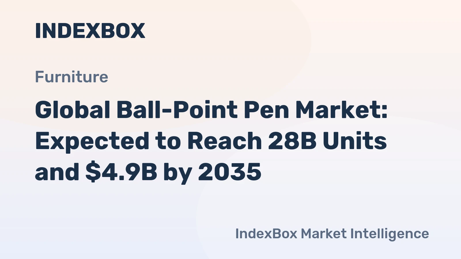 Global Ball-Point Pen Market: Expected to Reach 28B Units and $4.9B by 2035