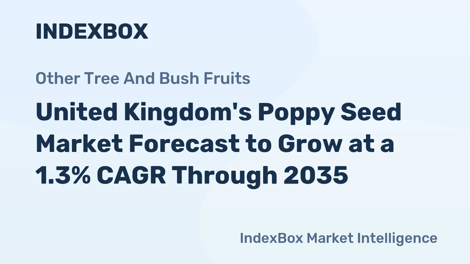 United Kingdom's Poppy Seed Market Forecast to Grow at a 1.3% CAGR Through 2035