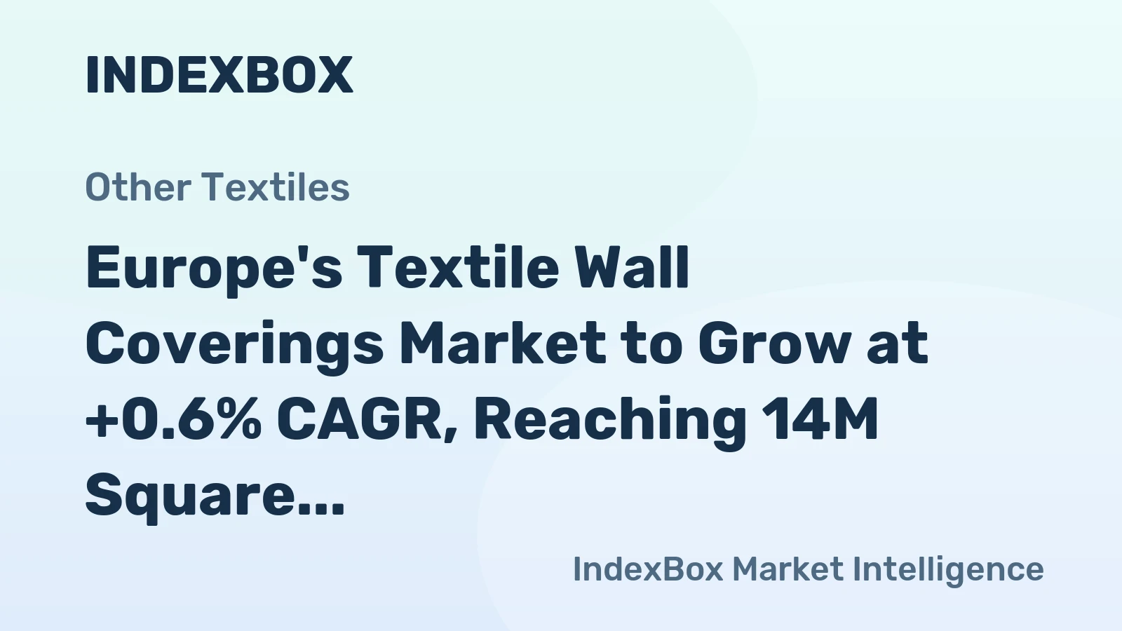 Europe's Textile Wall Coverings Market to Grow at +0.6% CAGR, Reaching 14M Square Meters by 2035