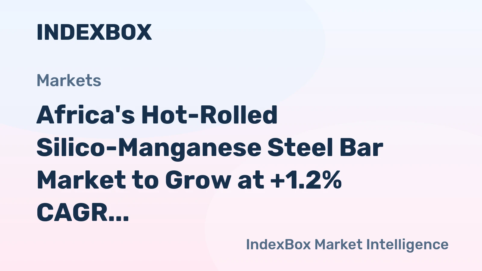Africa's Hot-Rolled Silico-Manganese Steel Bar Market to Grow at +1.2% CAGR Over Next Decade