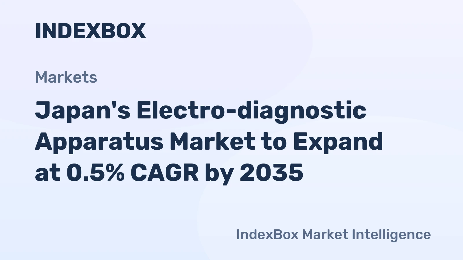 Japan's Electro-diagnostic Apparatus Market to Expand at 0.5% CAGR by 2035