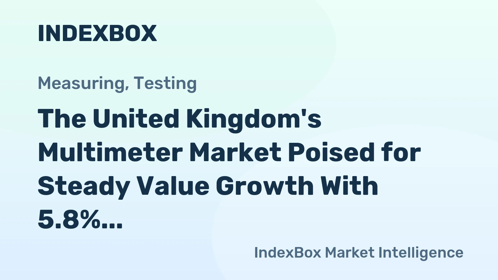 The United Kingdom's Multimeter Market Poised for Steady Value Growth With 5.8% CAGR Through 2035