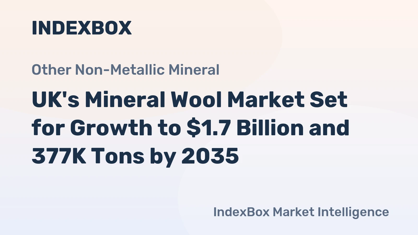 UK's Mineral Wool Market Set for Growth to $1.7 Billion and 377K Tons by 2035