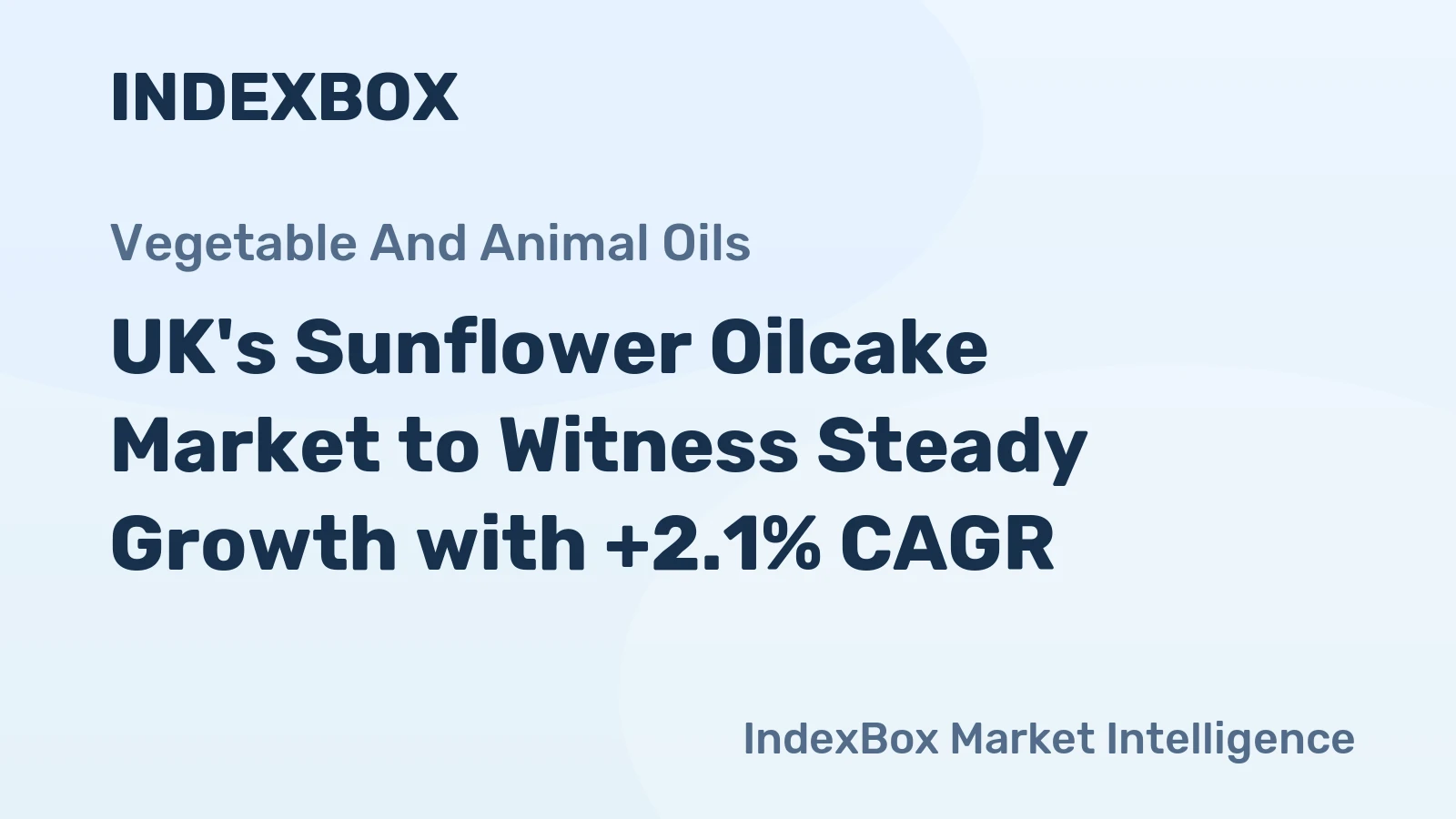 UK's Sunflower Oilcake Market to Witness Steady Growth with +2.1% CAGR