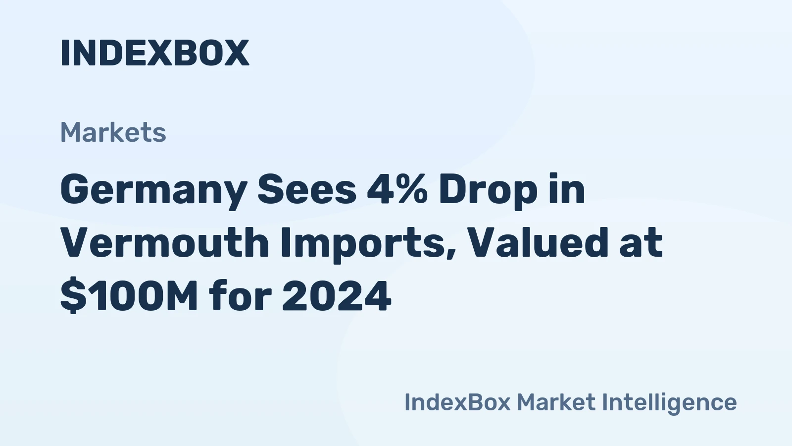 Germany Sees 4% Drop in Vermouth Imports, Valued at $100M for 2024