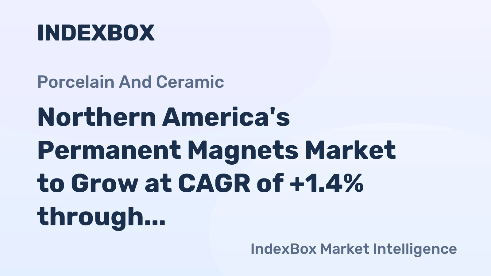 Northern America's Permanent Magnets Market to Grow at CAGR of +1.4% through 2035, Reaching 91K Tons