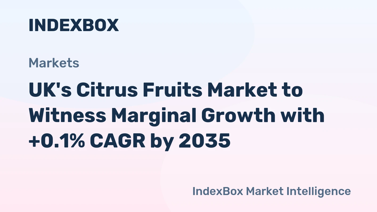 UK's Citrus Fruits Market to Witness Marginal Growth with +0.1% CAGR by 2035