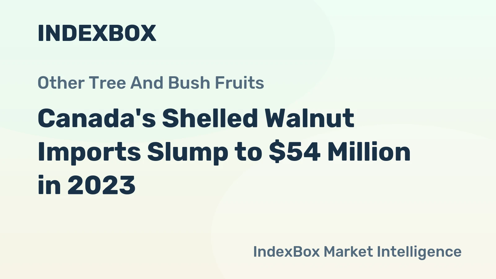 Canada's Shelled Walnut Imports Slump to $54 Million in 2023