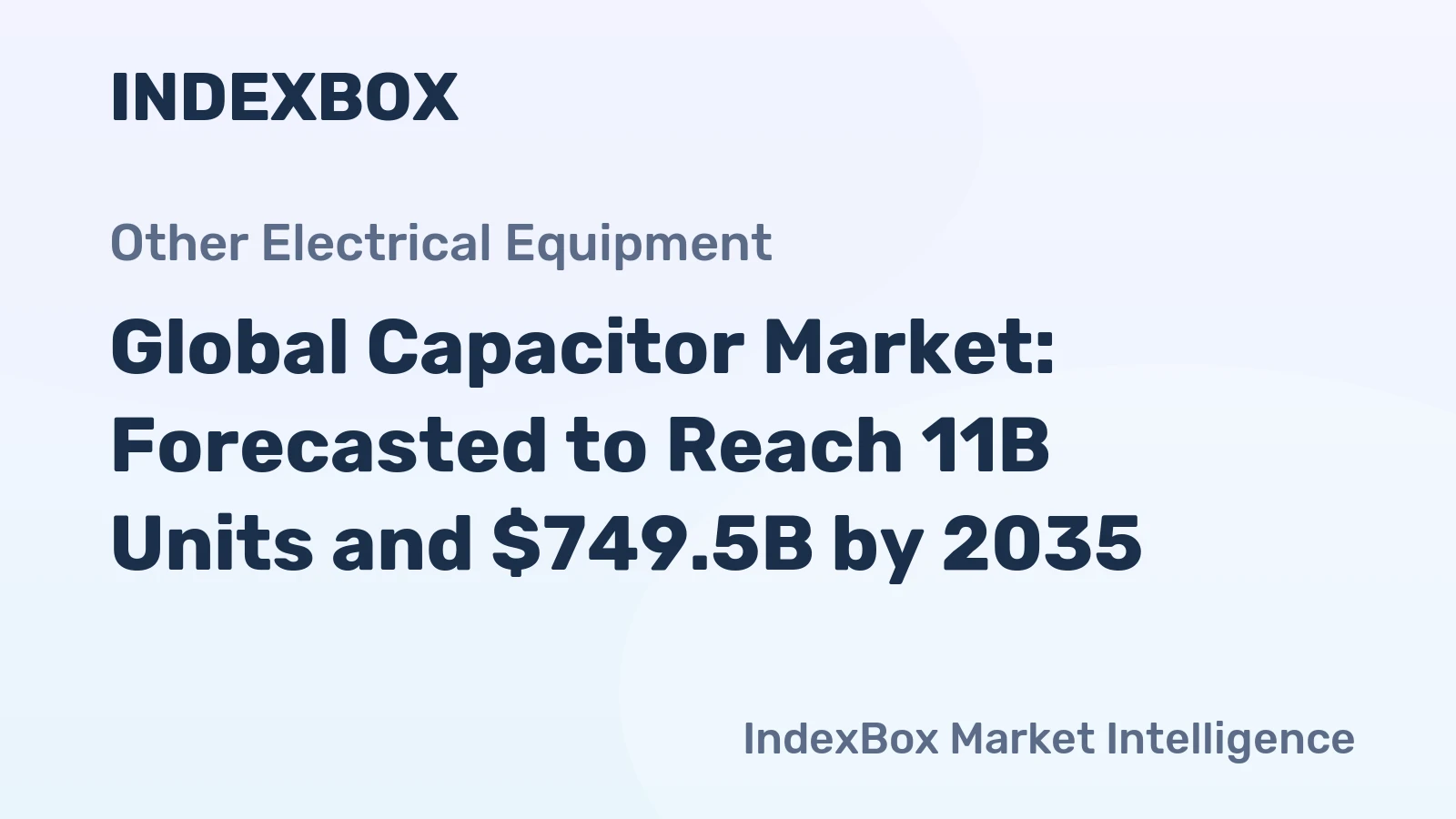 Global Capacitor Market: Forecasted to Reach 11B Units and $749.5B by 2035