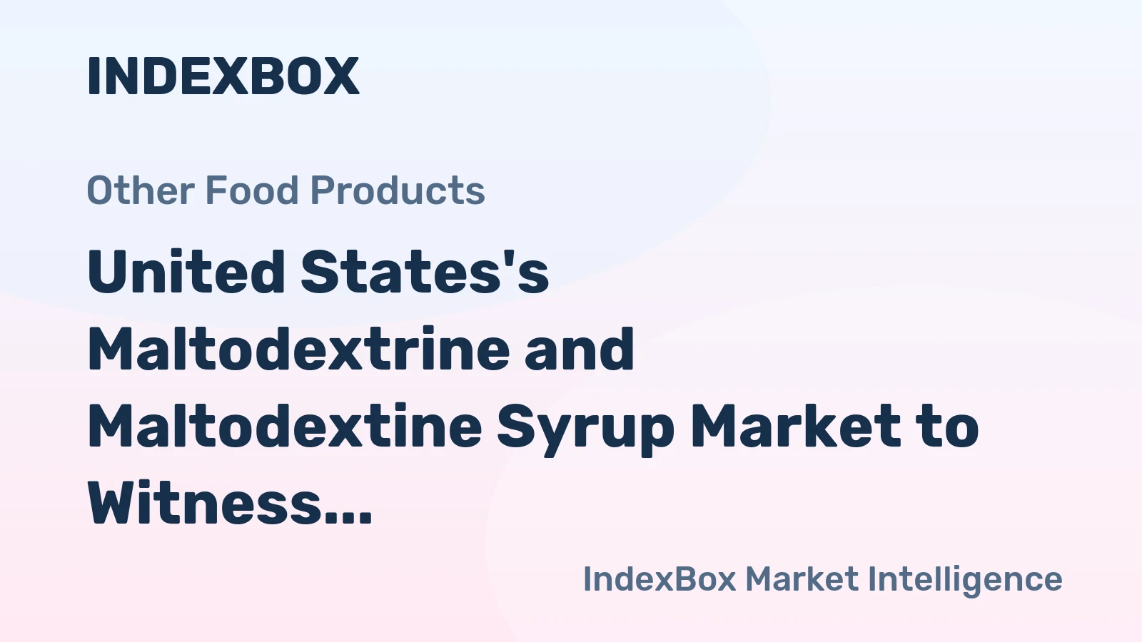 United States's Maltodextrine and Maltodextine Syrup Market to Witness Modest Growth with CAGR of +1.1% by 2035