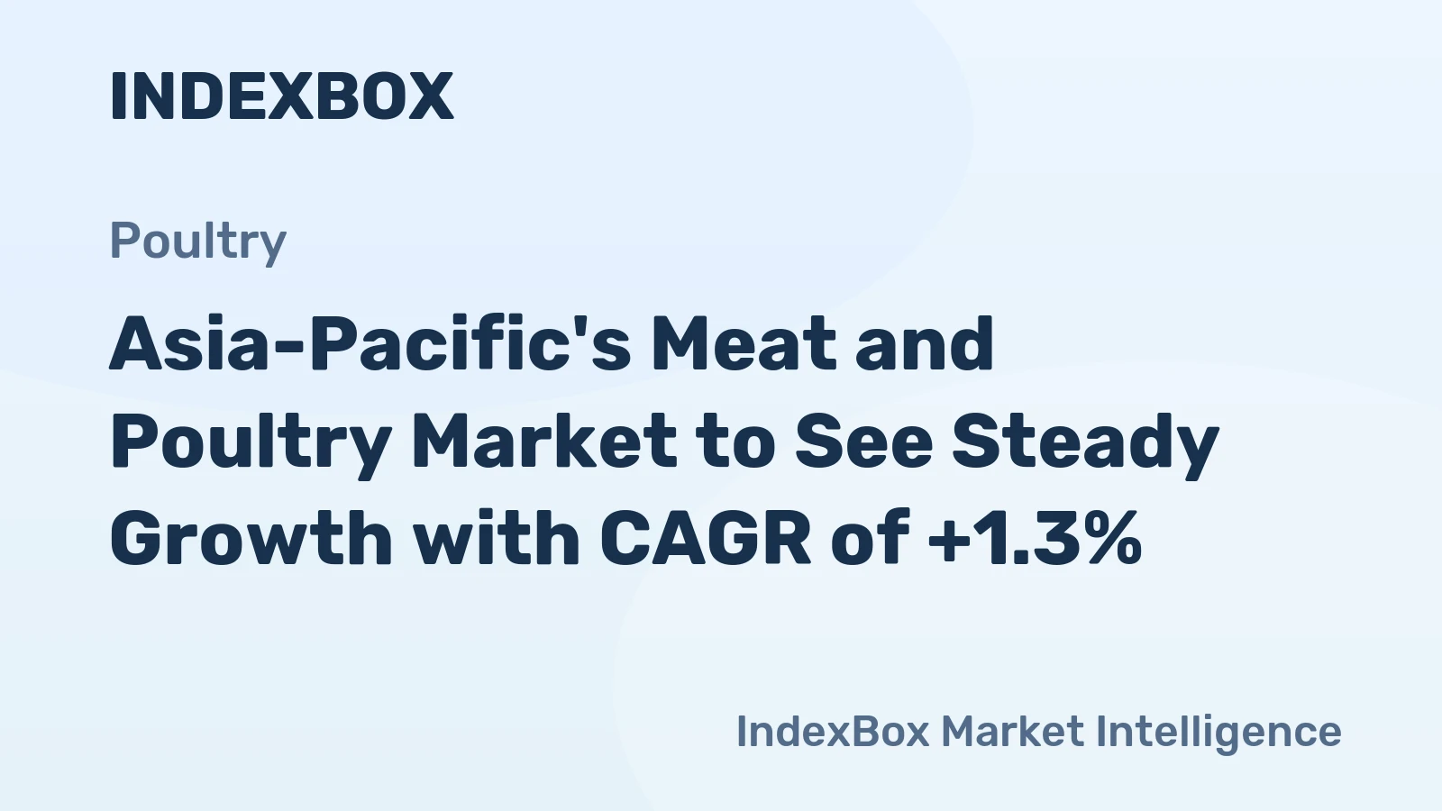 Asia-Pacific's Meat and Poultry Market to See Steady Growth with CAGR of +1.3%