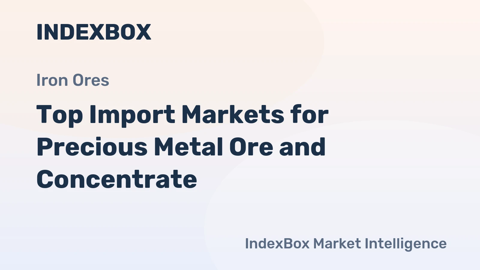 Top Import Markets for Precious Metal Ore and Concentrate