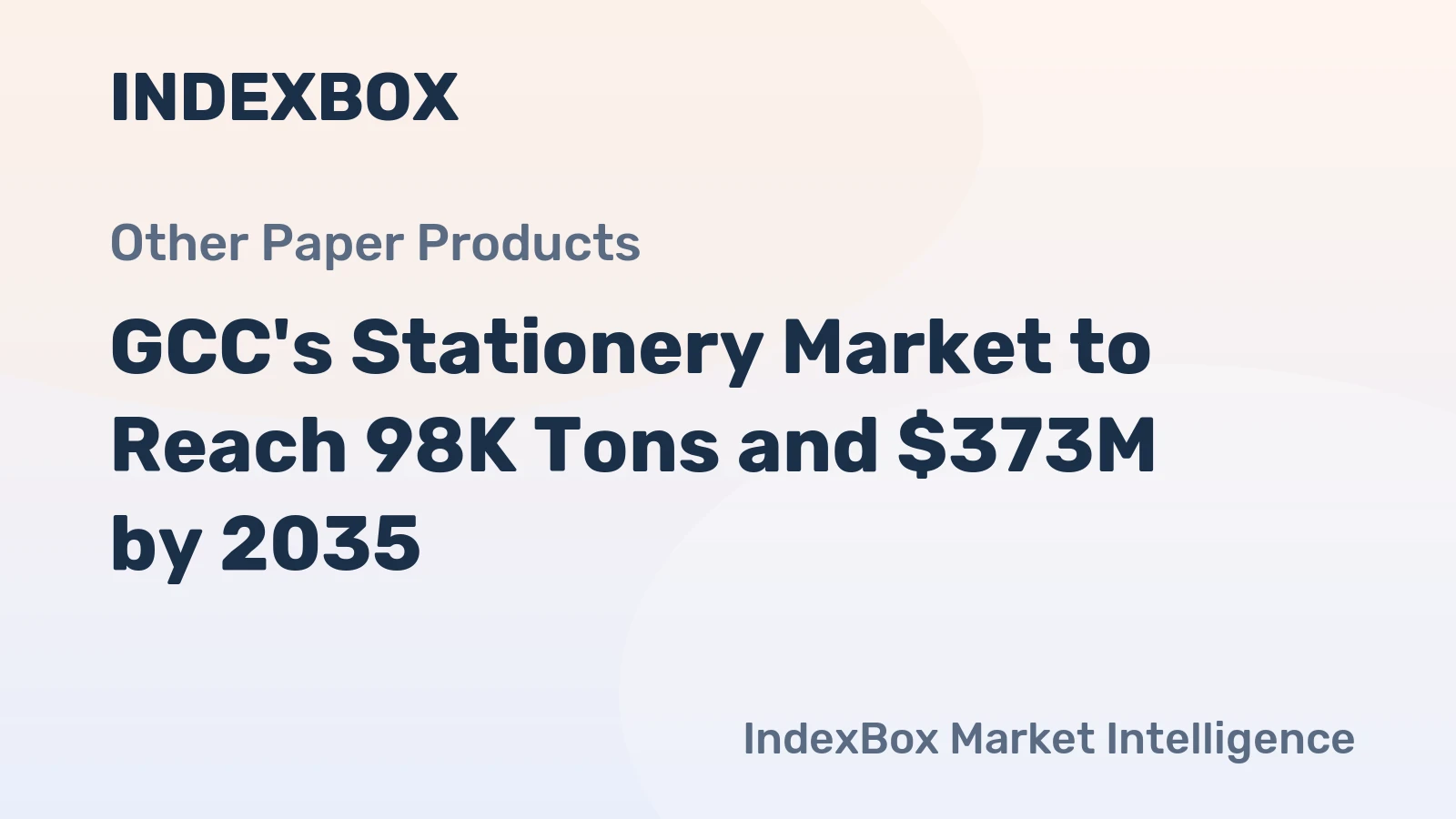 GCC's Stationery Market to Reach 98K Tons and $373M by 2035