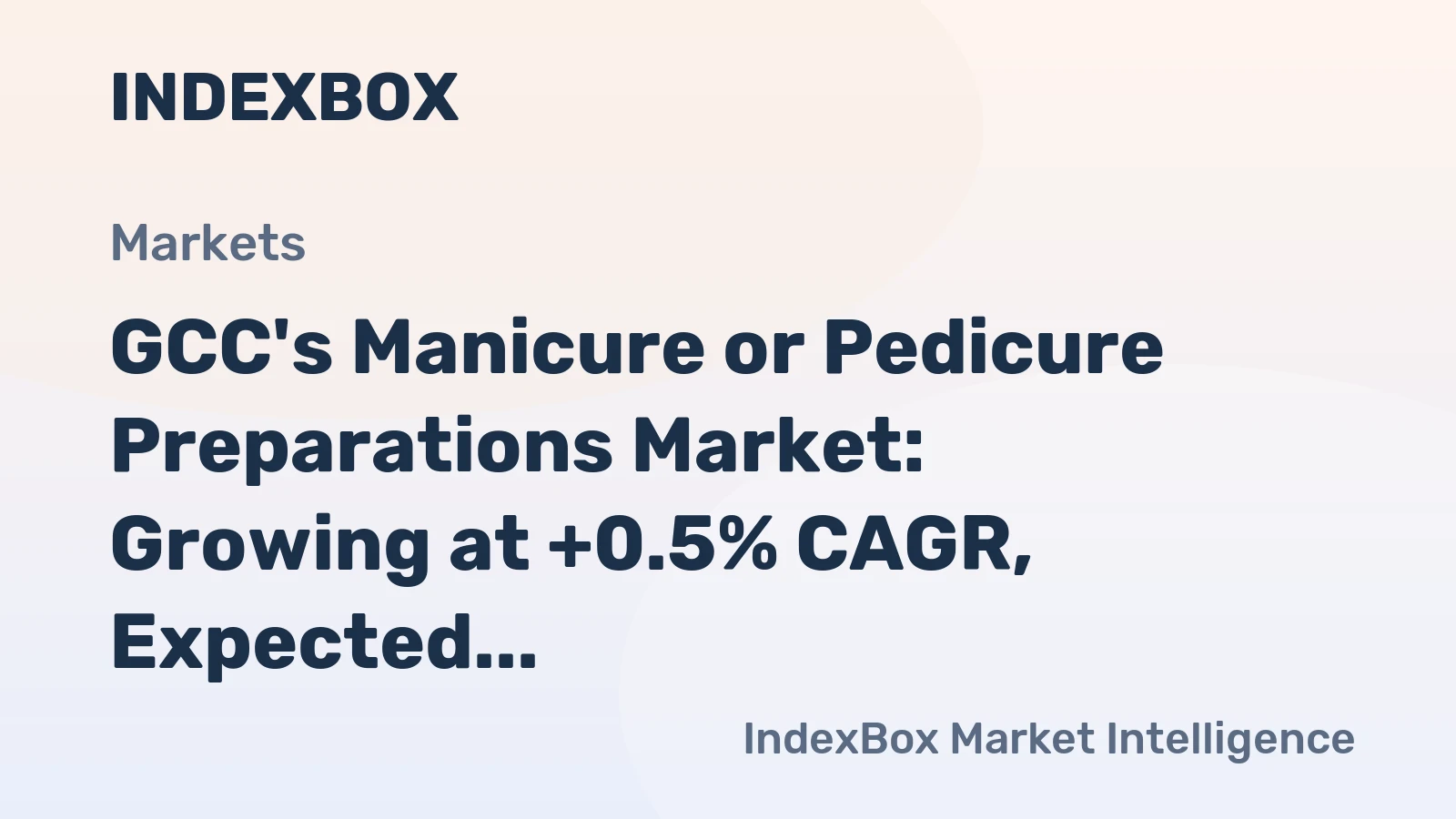 GCC's Manicure or Pedicure Preparations Market: Growing at +0.5% CAGR, Expected to Reach 4.3K tons by 2035